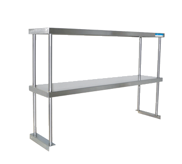 Stainless Steel Double Over Shelf, 12" Deep – Newark Food Service Equipment